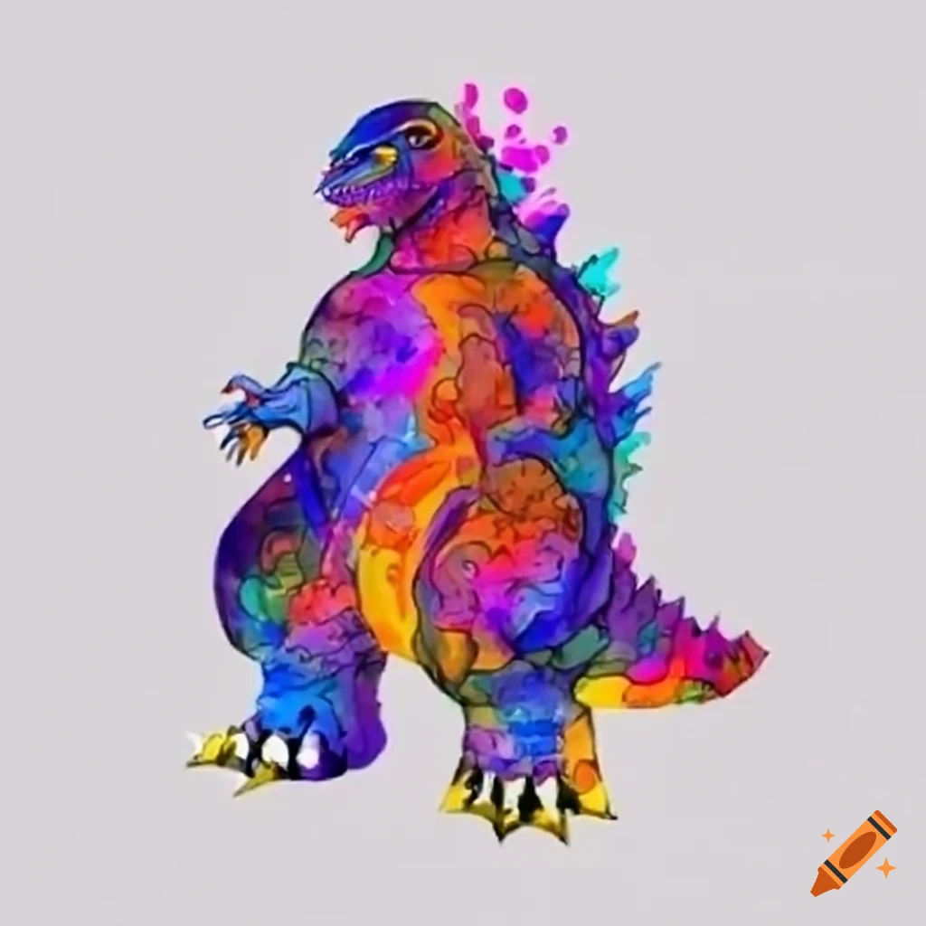 Fourth dimensional godzilla on Craiyon