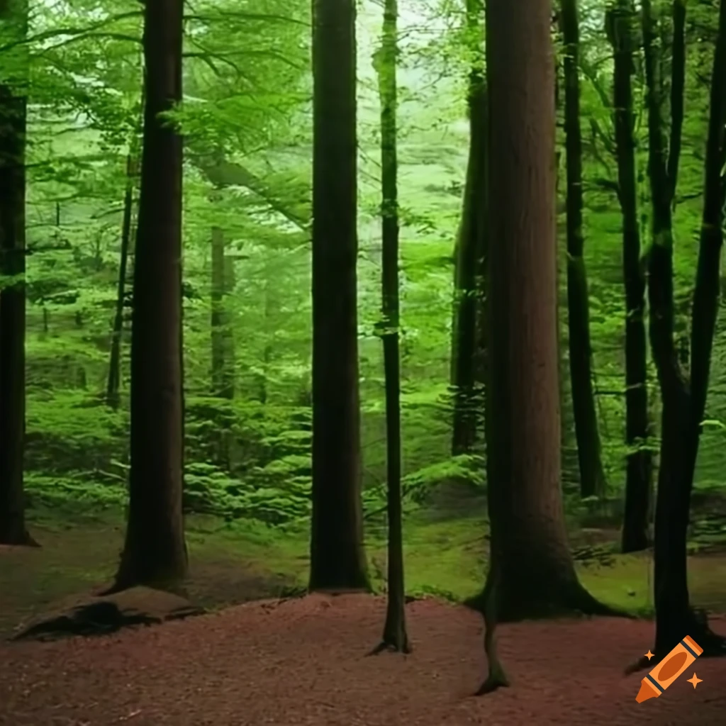 Forest scenery on Craiyon