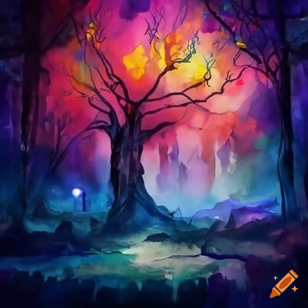 Enchanting magical scene on Craiyon