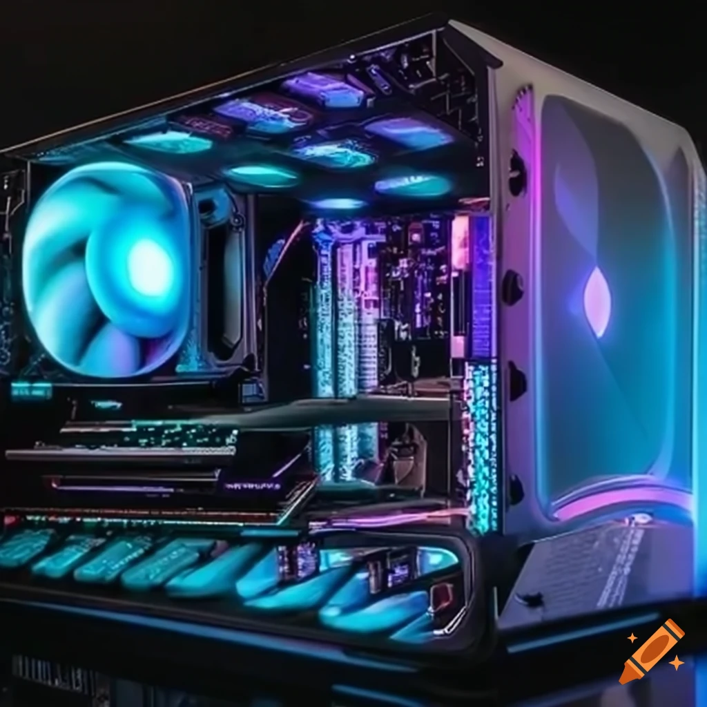 Unique new gaming computer on Craiyon