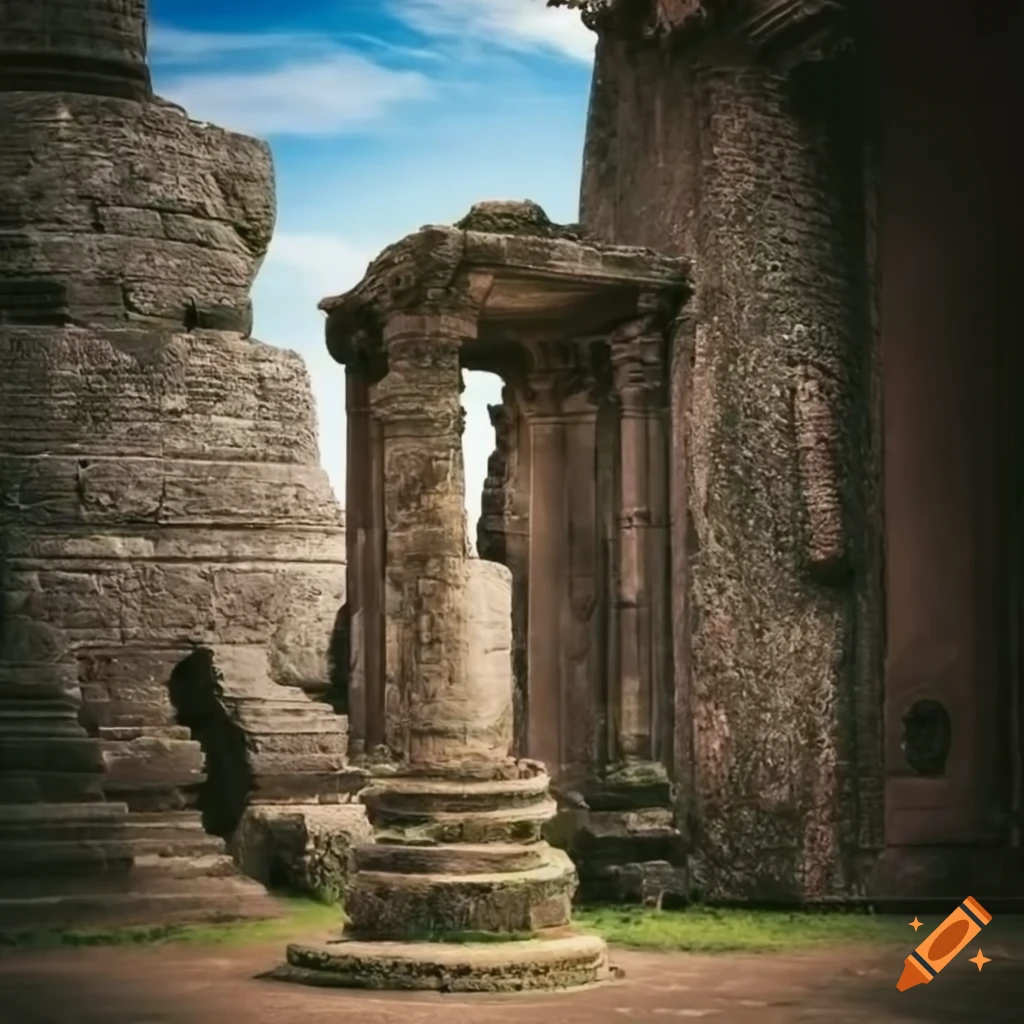 Ancient standing stone in circle temple on Craiyon