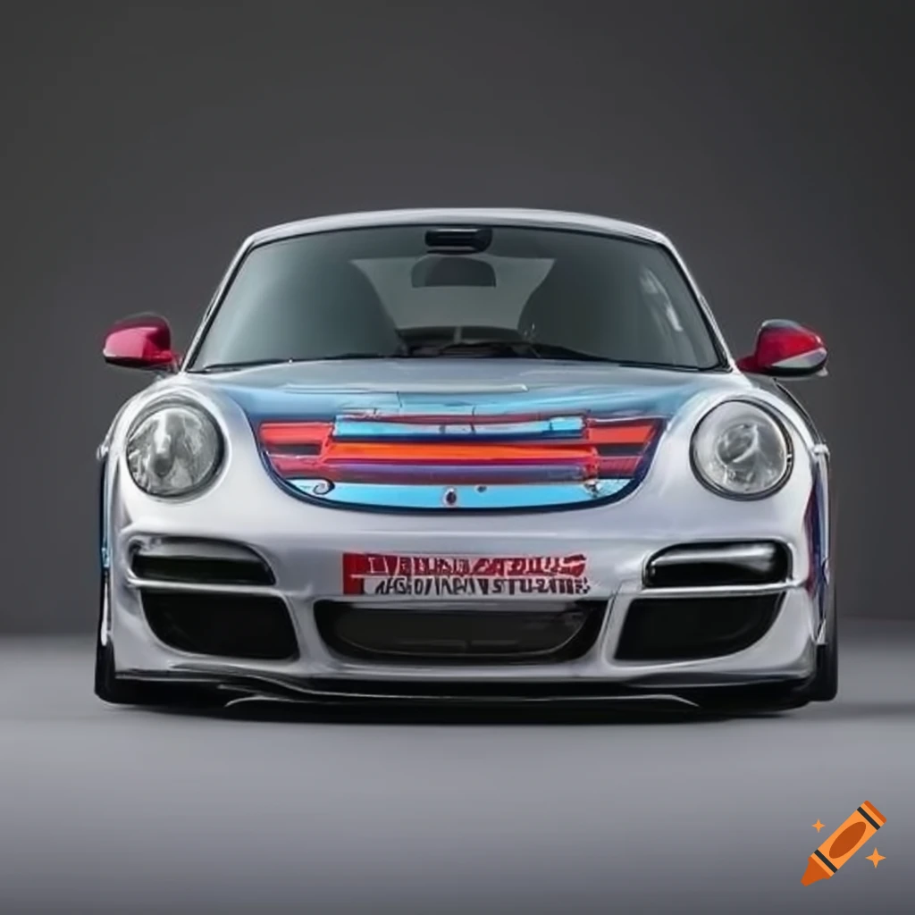 Porsche 996 modern martini racing with grey base color on Craiyon