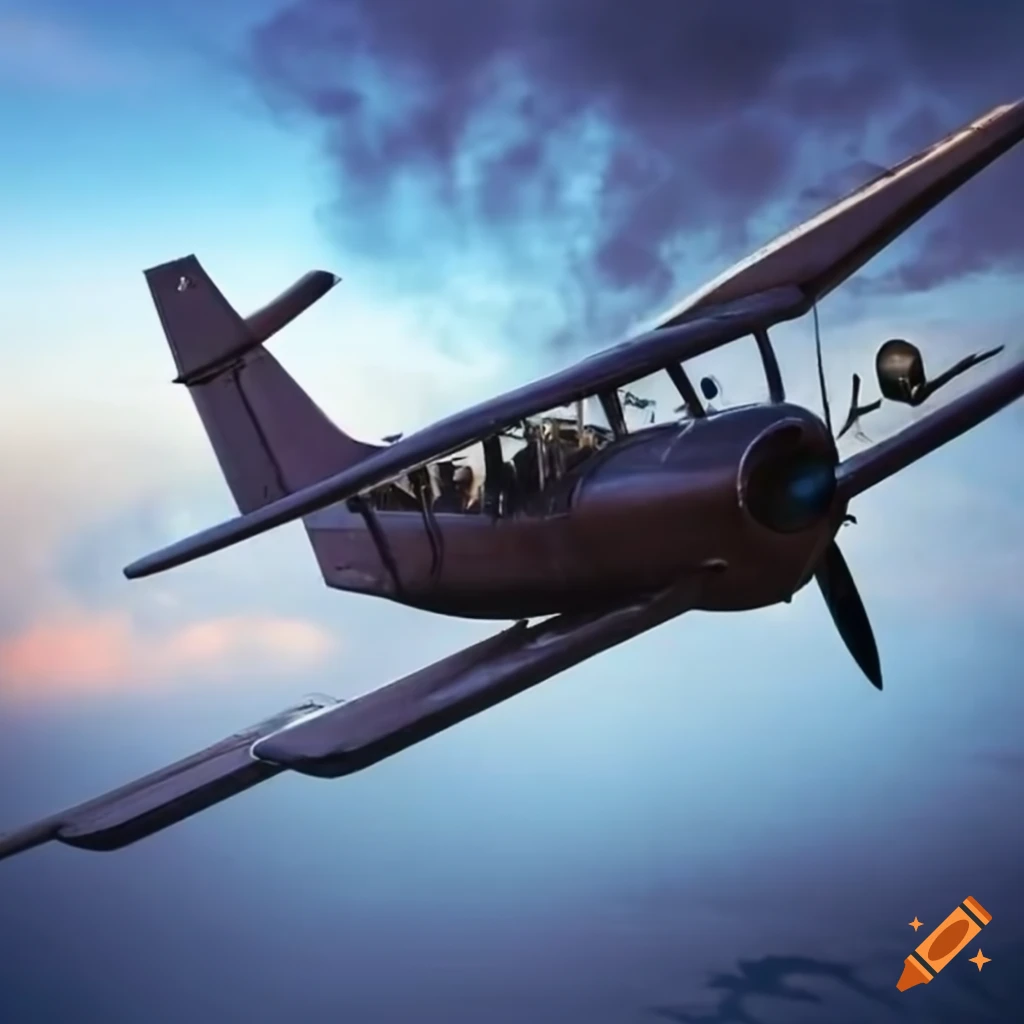 Open cockpit plane on Craiyon