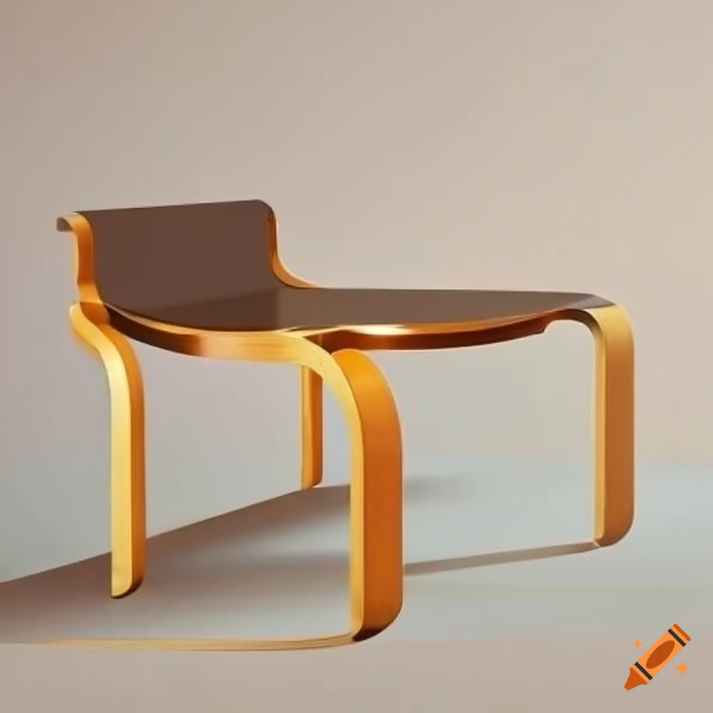 Table inspired by Alvar Aalto with reference to Paimio chair and ...
