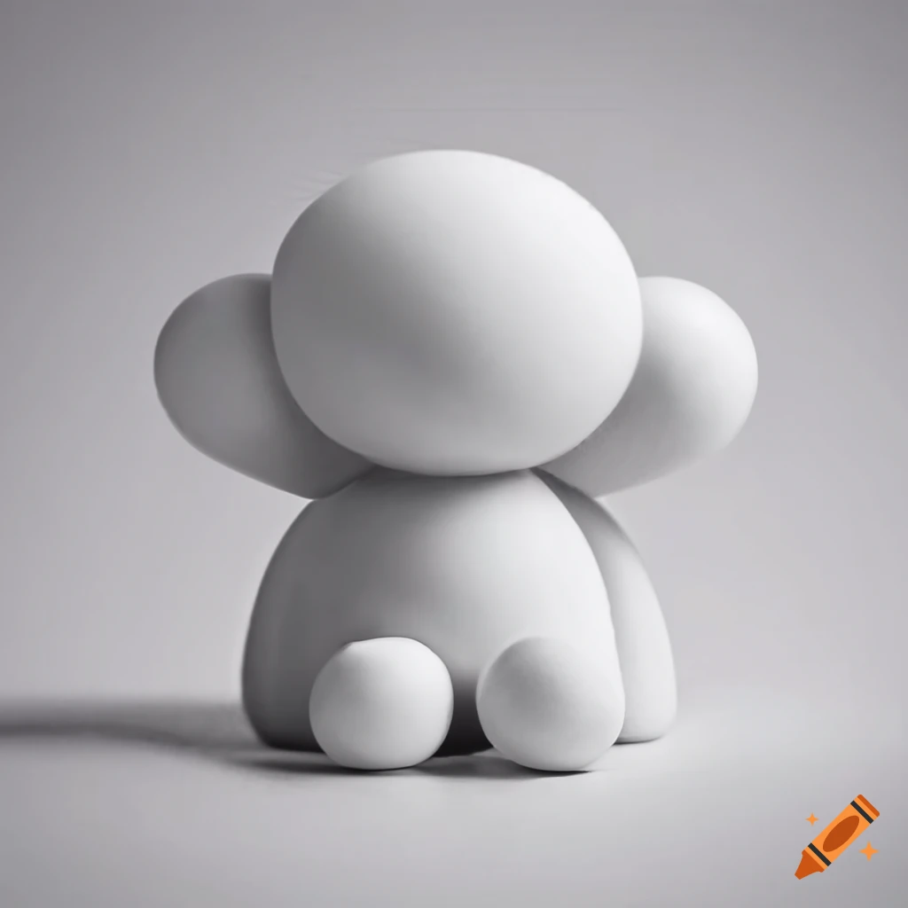 Blank white toy on Craiyon