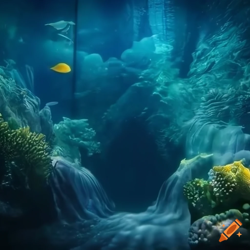 Enchanted underwater realm: Dive into a hidden saltwater lake within a ...