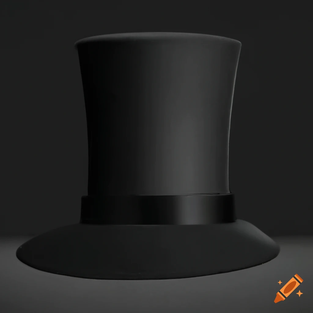 Black top hat on Craiyon