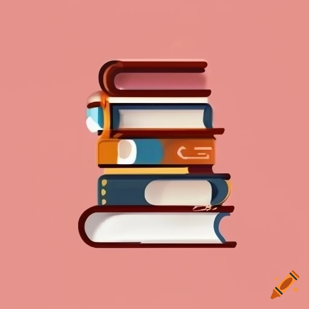 Book library app logo on Craiyon