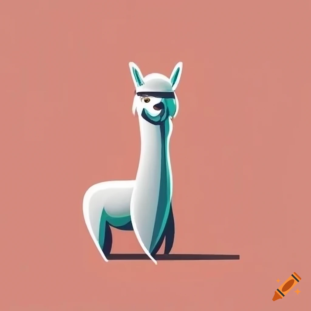 Concierge service logo with a welcoming alpaca mascot and annecy theme ...