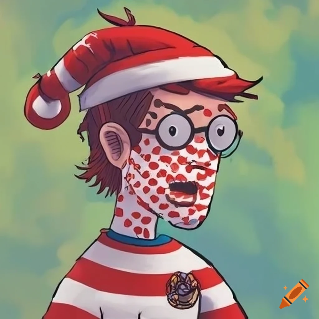 Illustration of where's wally on Craiyon