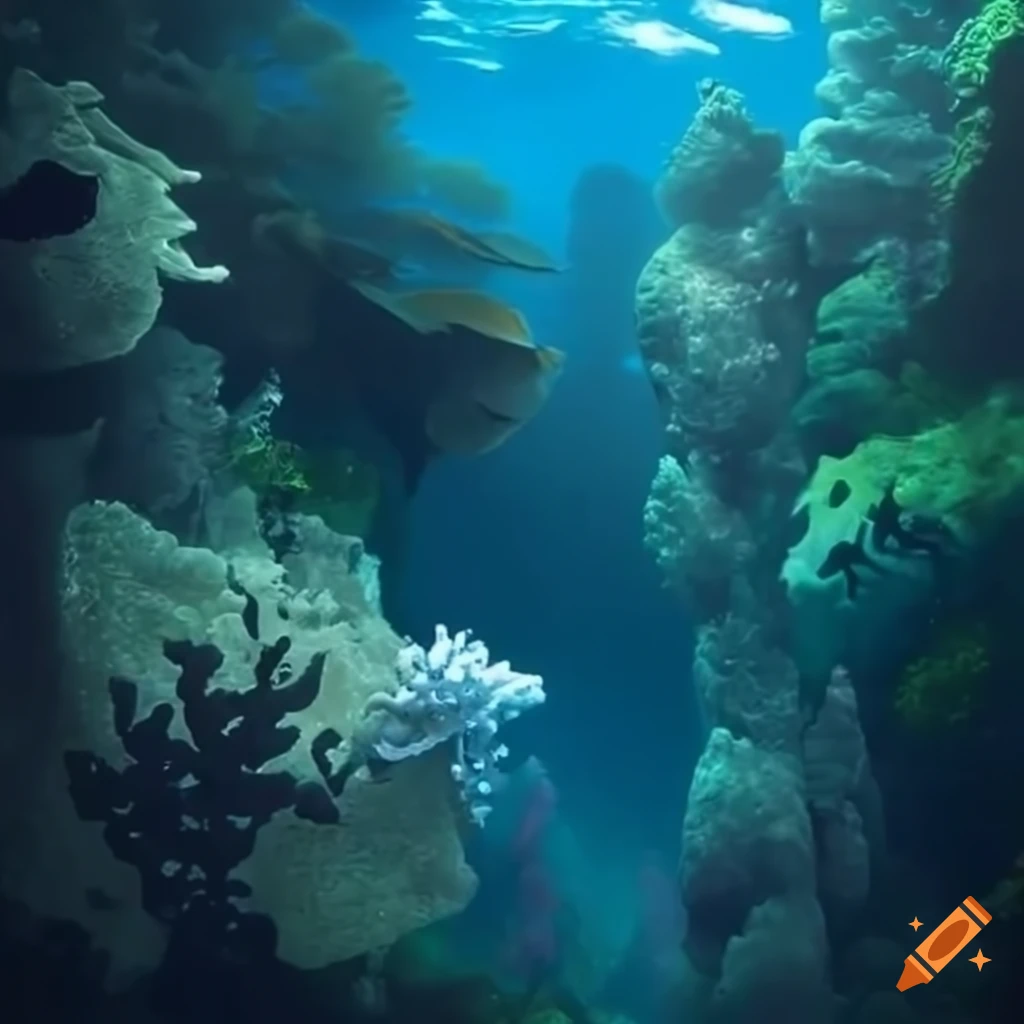 Enchanted underwater realm: Dive into a hidden saltwater lake within a ...