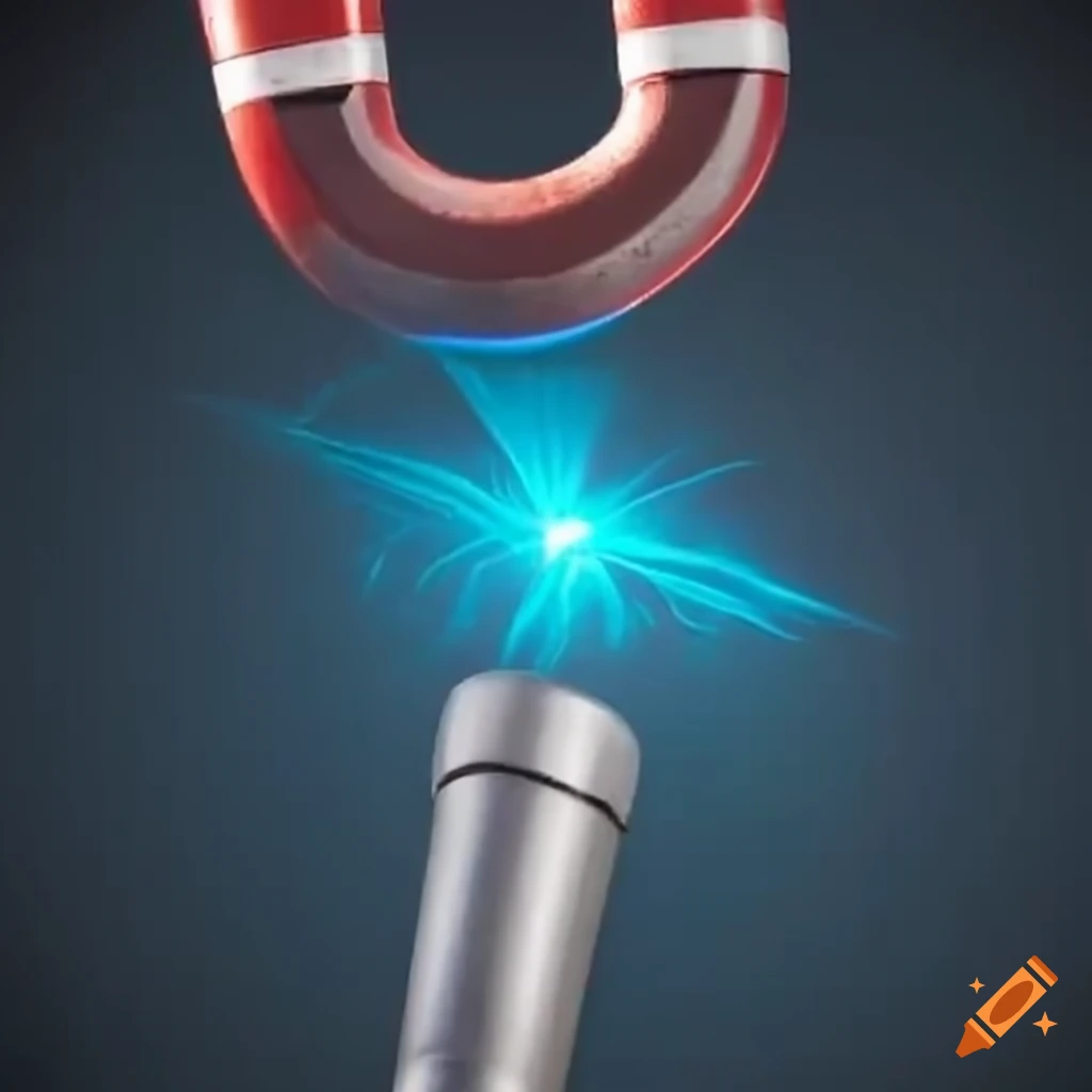 Boxing match between a laser and a horseshoe magnet on Craiyon