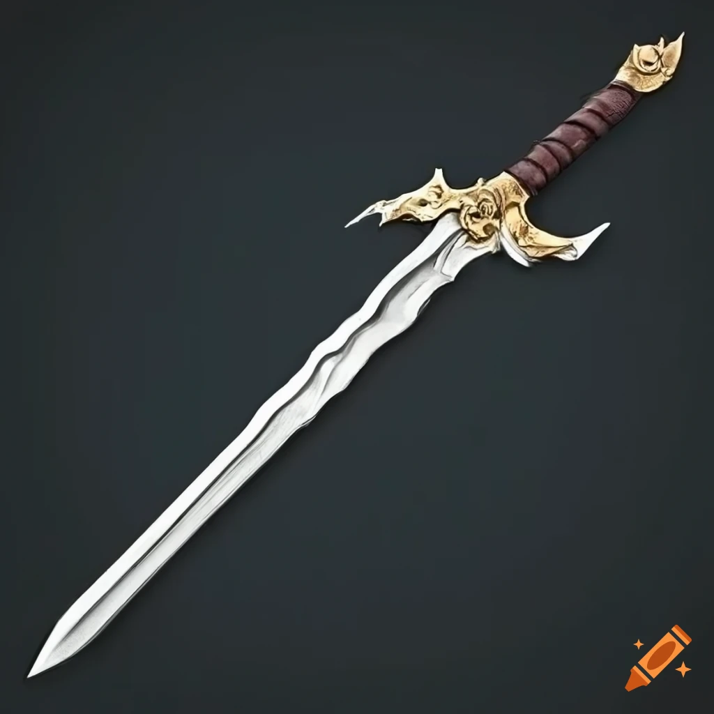 Straight fantasy sword on Craiyon