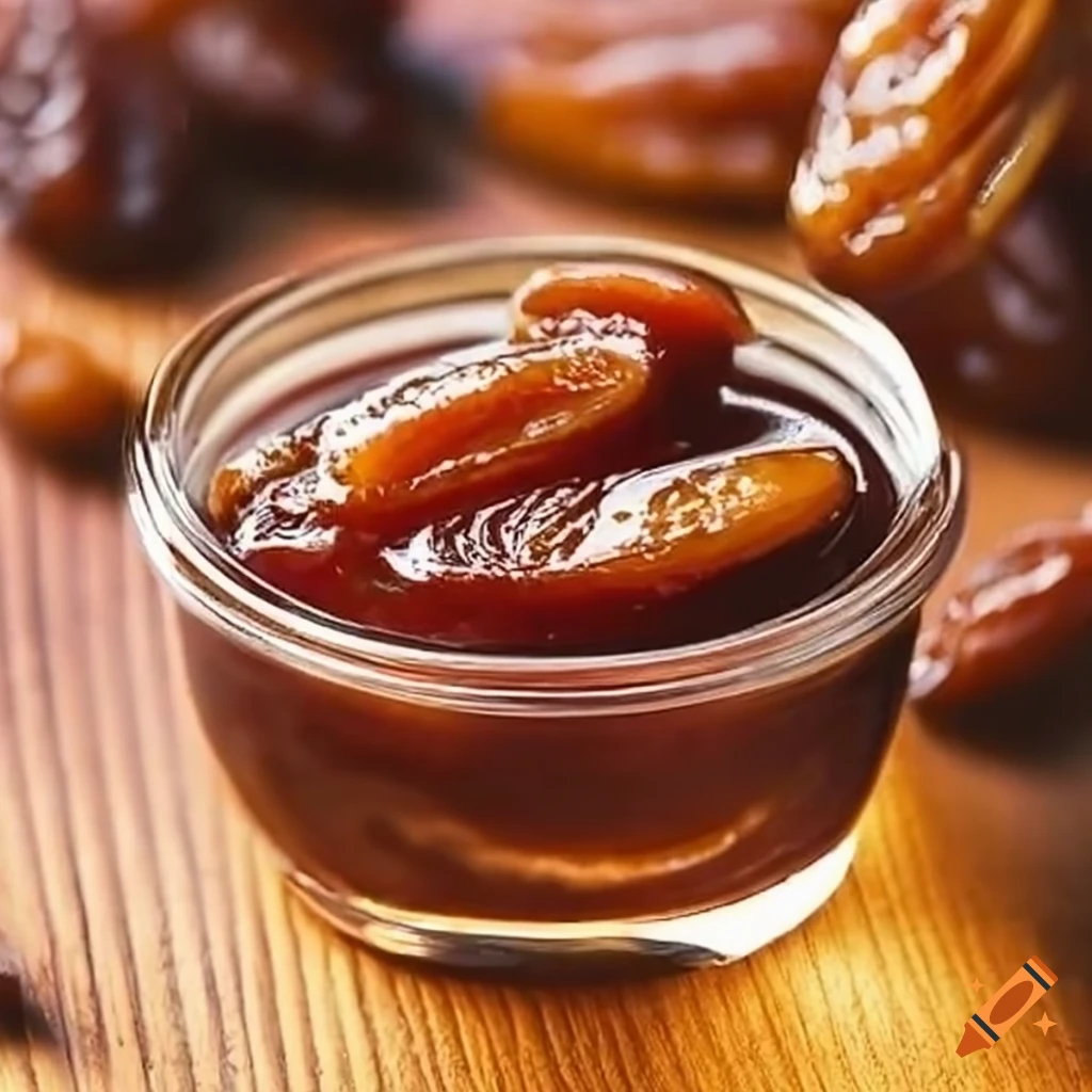 Date jam with smooth consistency on Craiyon