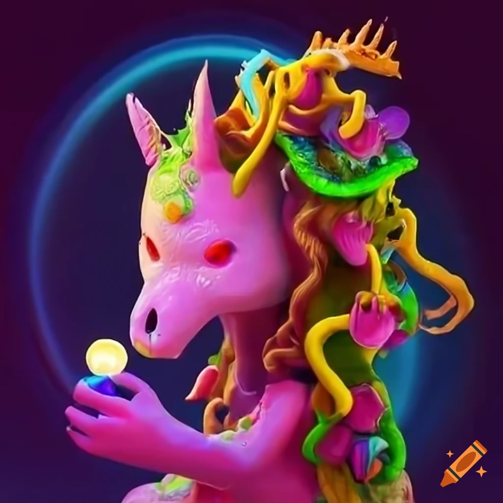 Mythical creatures and mutant omega mart lemon fruit monster in a ...