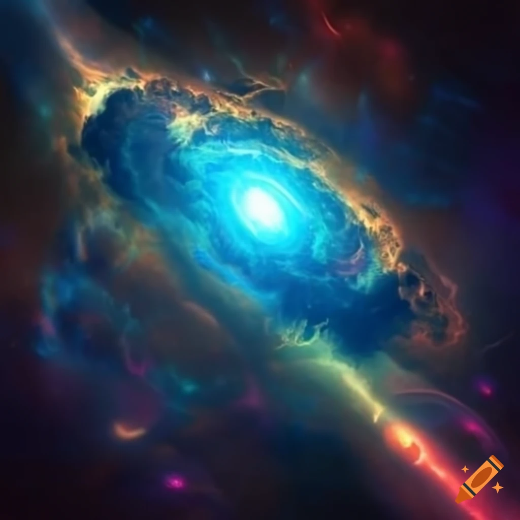 Quasar in outer space on Craiyon