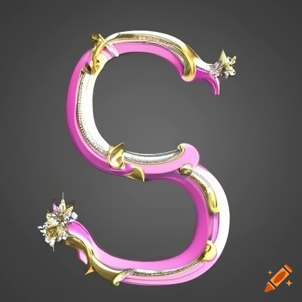 Princess fancy style letter G in 3D render on Craiyon