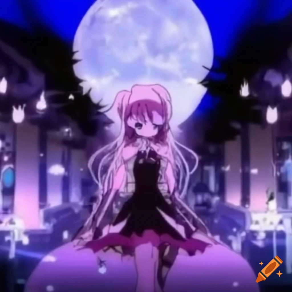 Shiny 3D dazzling eclipse anime with Japanese text from the 2000s on ...