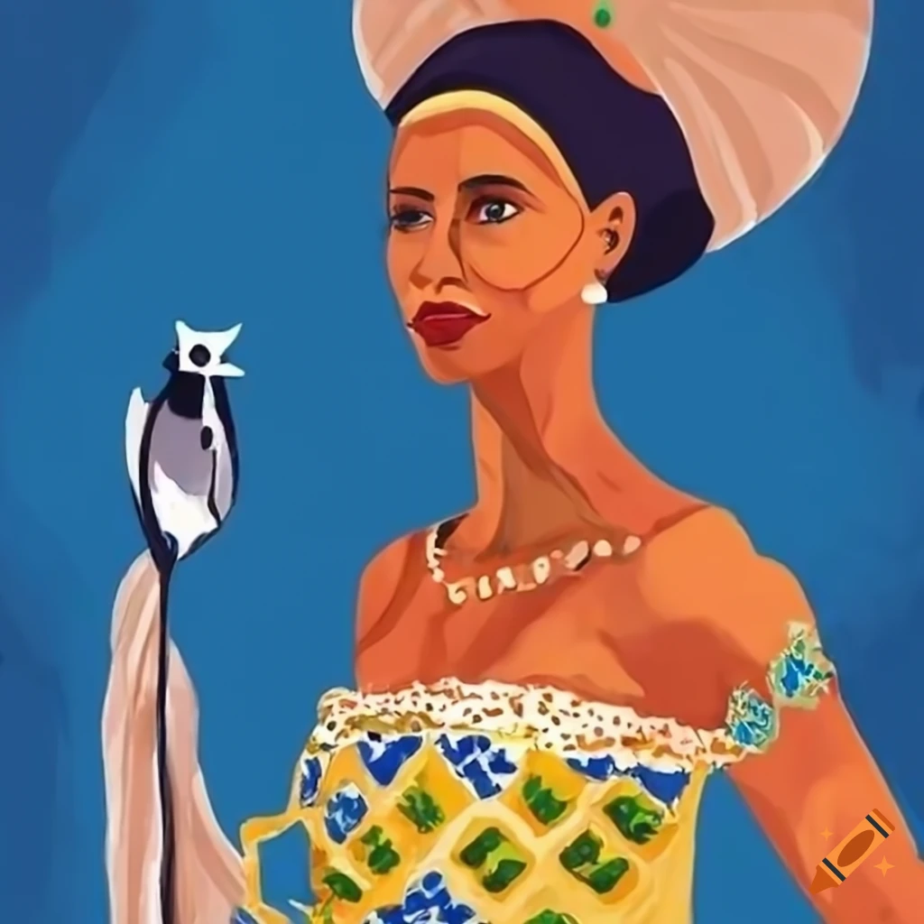 Cuban woman in traditional dress inspired by matisse on Craiyon