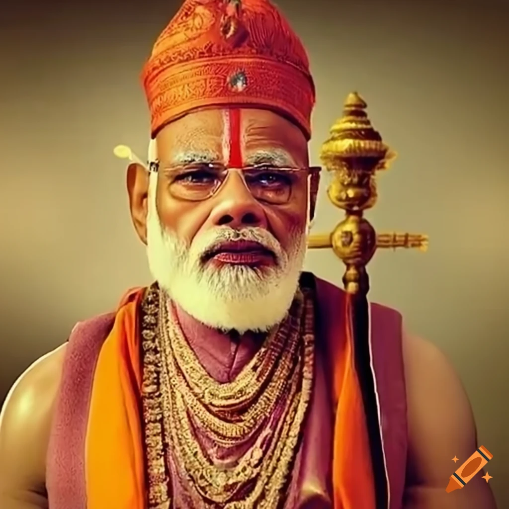 Narendra modi depicted as shri ram god character on Craiyon