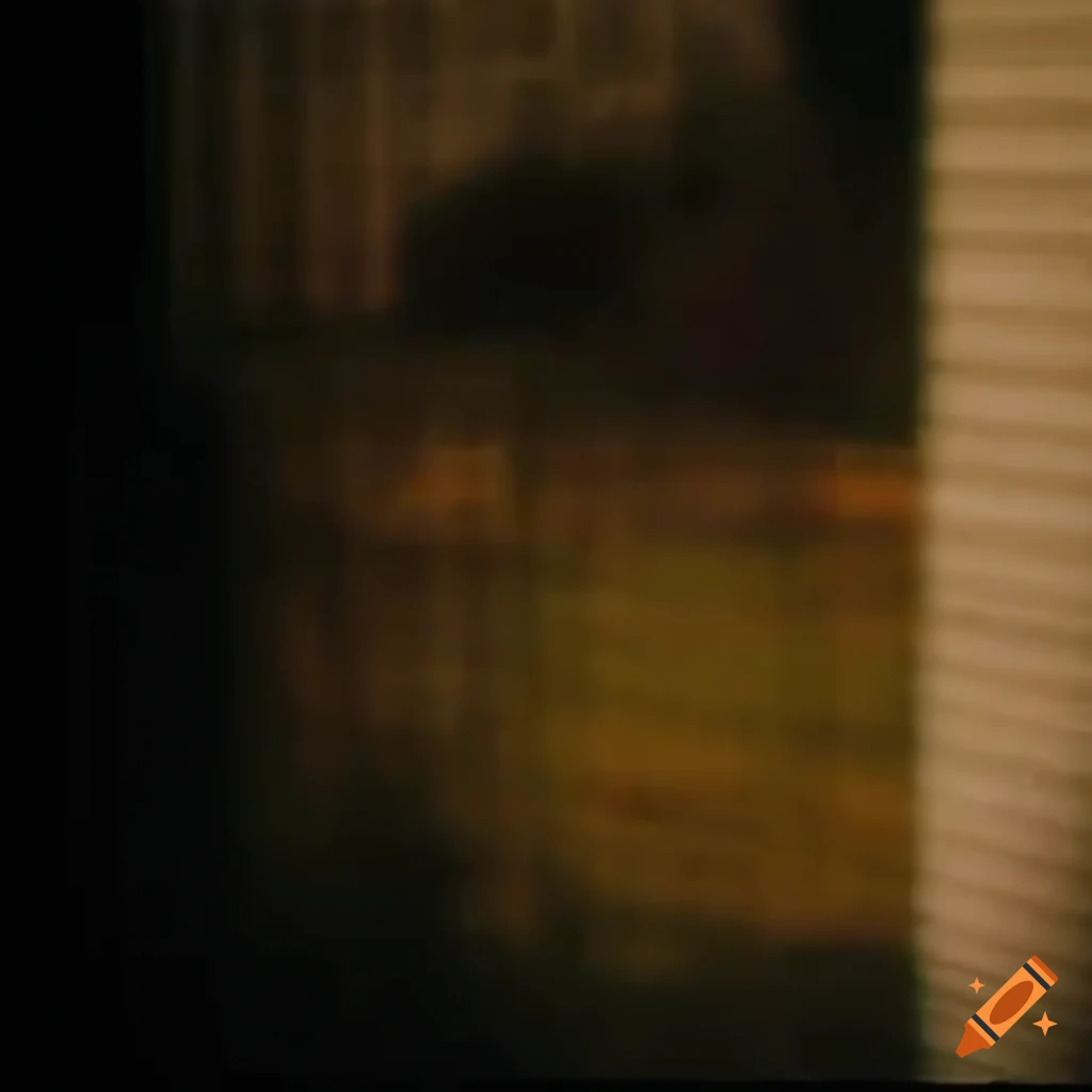 Liminal nostalgic 90s VHS style morning outside the house on Craiyon