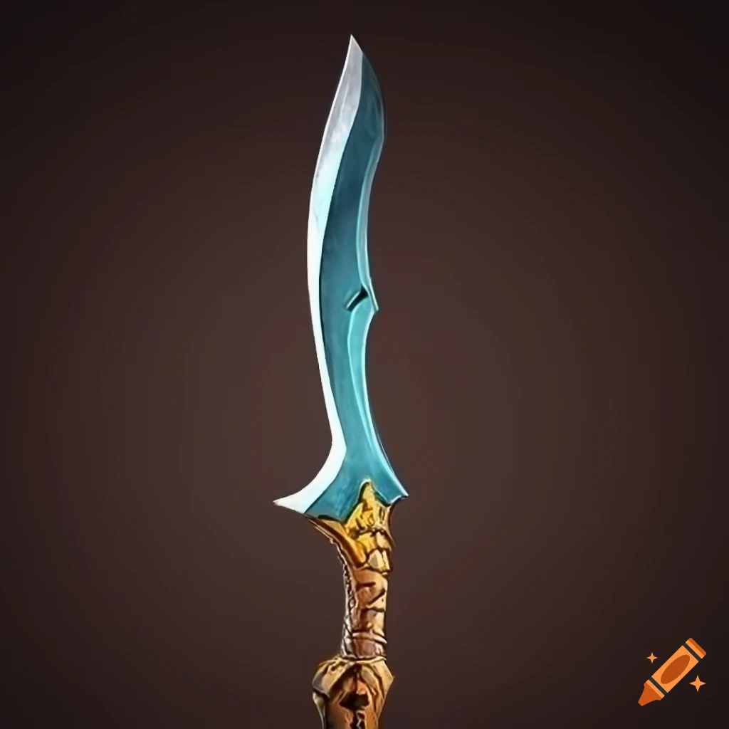 Mythical curved sword on Craiyon