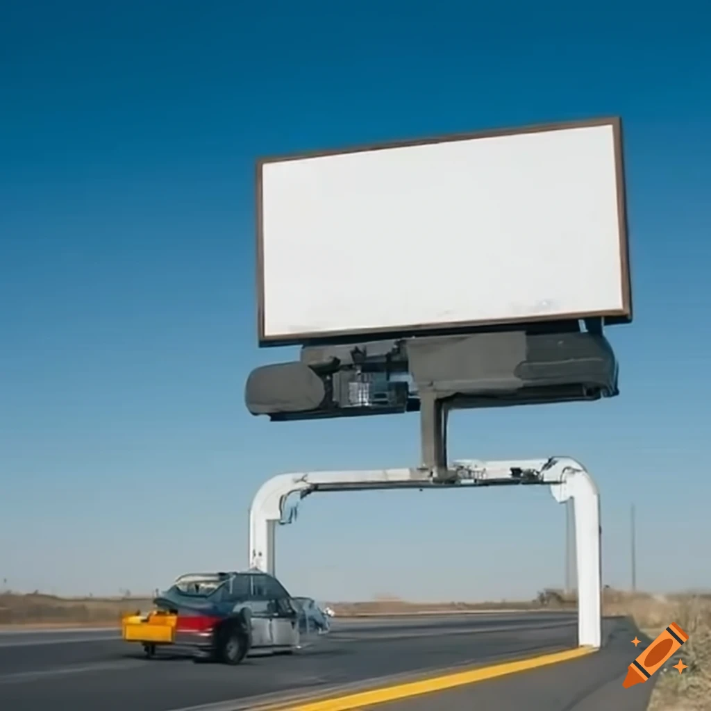 Billboard advertisement for furniture repair on the highway on Craiyon