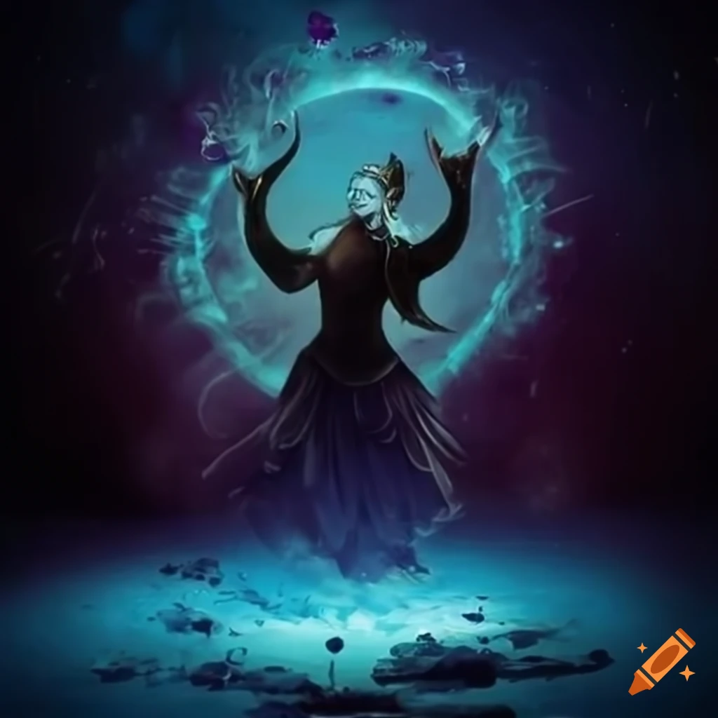 Abstract representation of magic on Craiyon