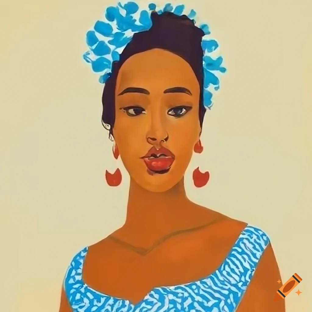 Cuban woman in the style of matisse on Craiyon