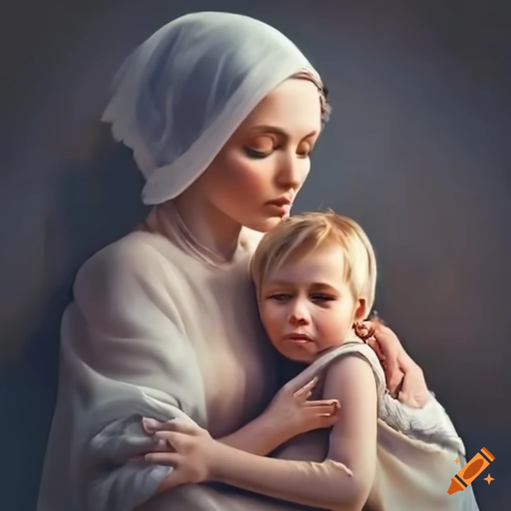 Ukrainian mother on Craiyon