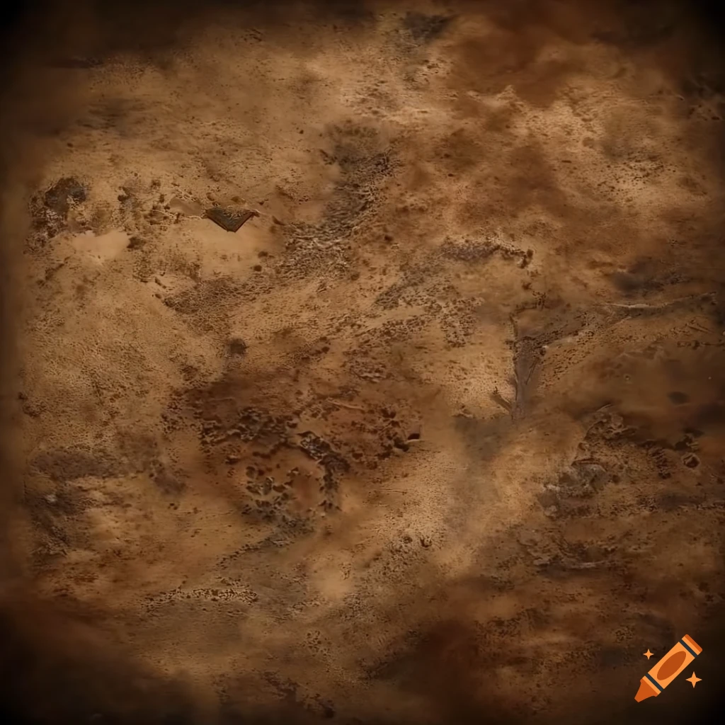 Textured warhammer 40k battlefield with ruins, craters, and red sand ...