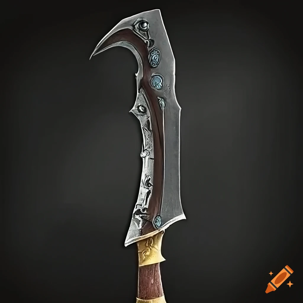 Mythic fantasy machete on Craiyon