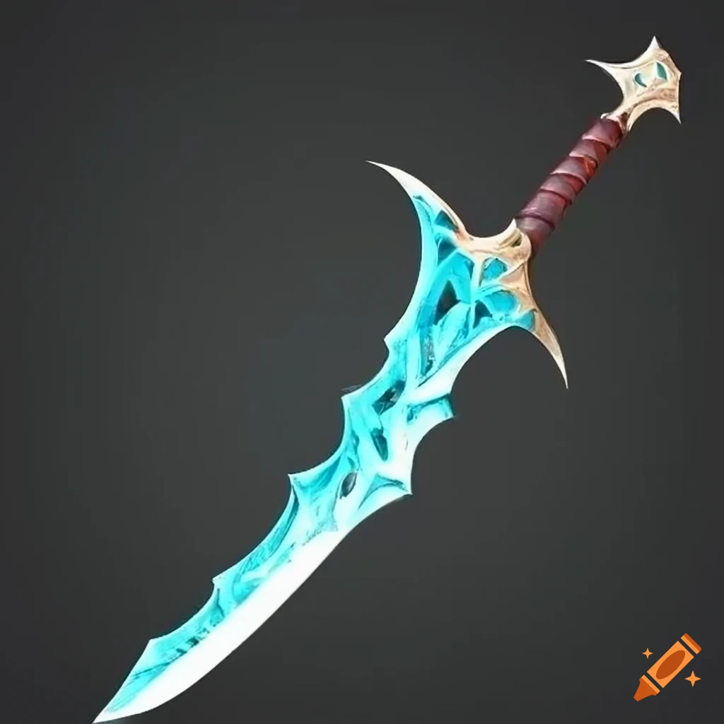 Magic curve fantasy sword on Craiyon