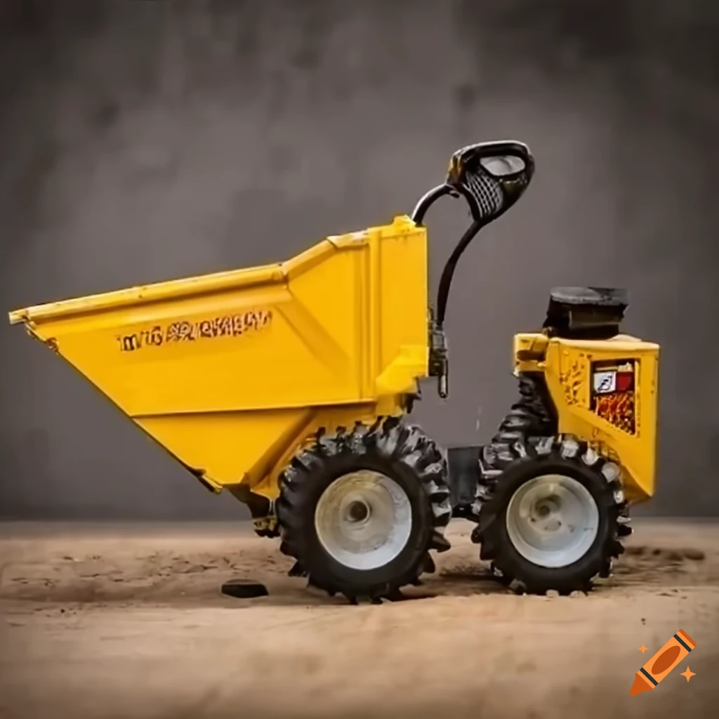 Battery powered mini dumper on Craiyon