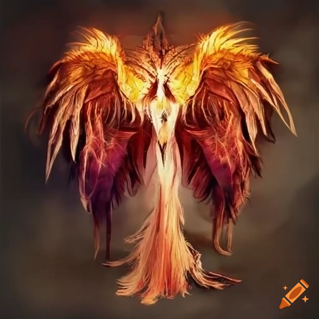 Mythical cloak made of phoenix's feather on Craiyon