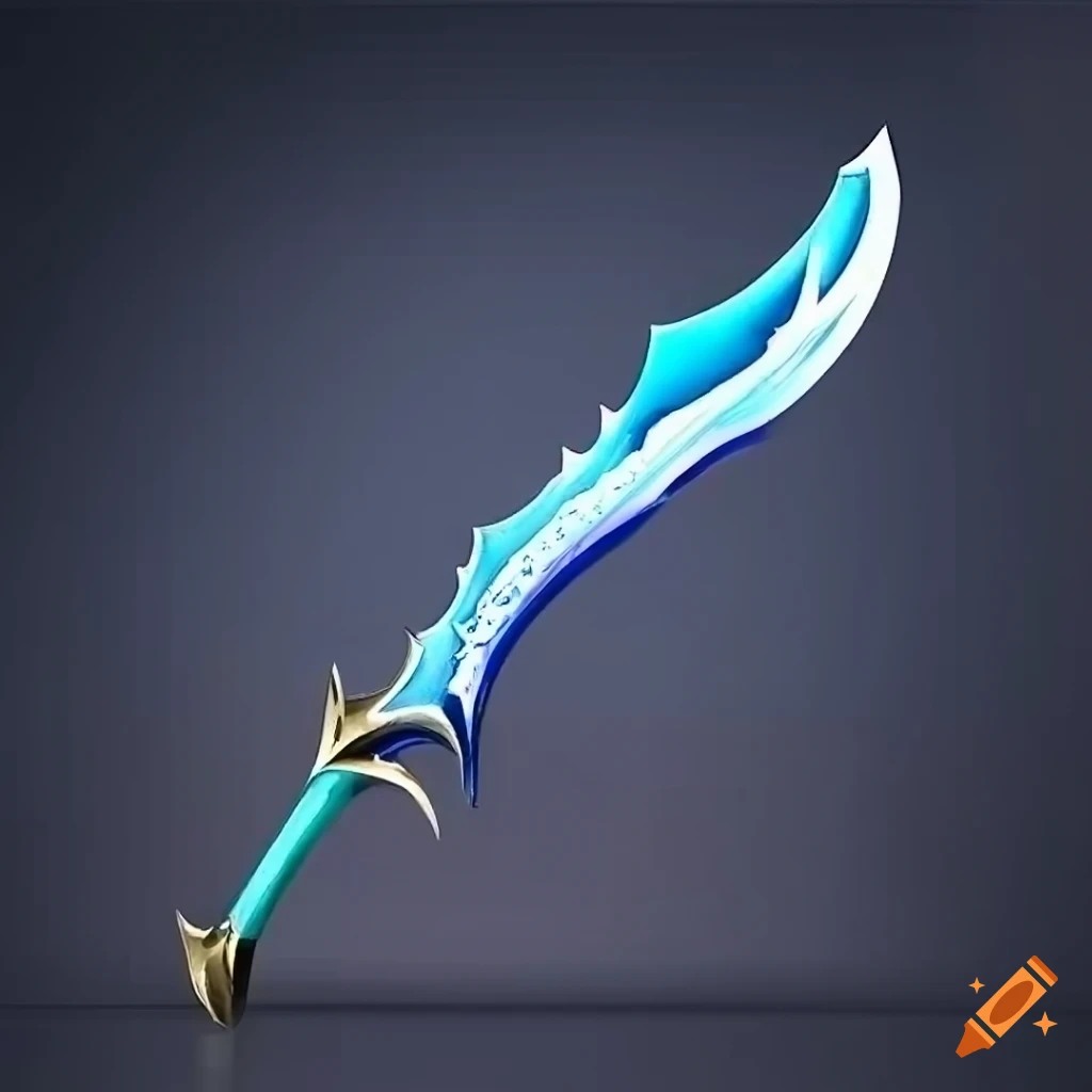 Magic curve fantasy sword on Craiyon