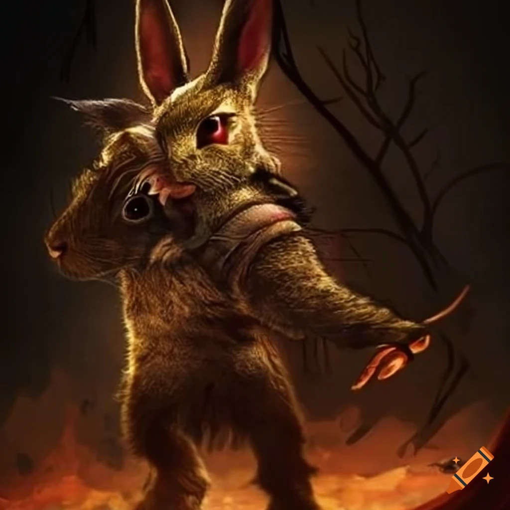 Rabbit of war on Craiyon