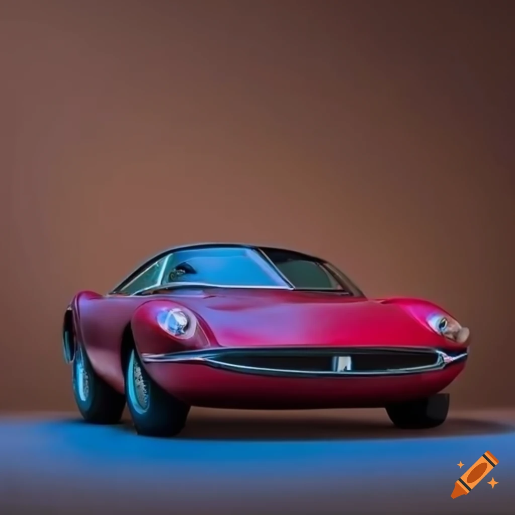 Stunningly detailed classic italian sports car captured in studio ...