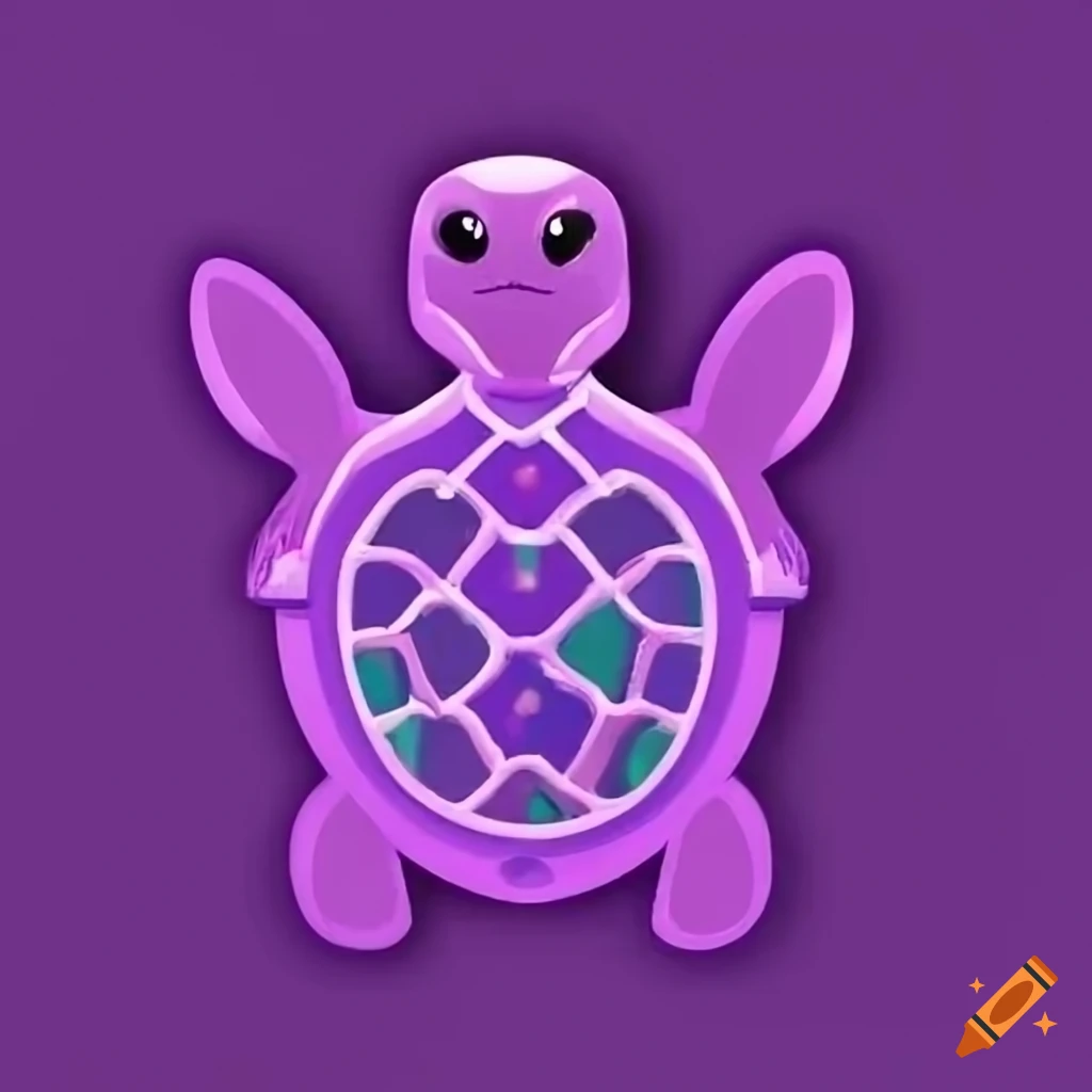 Purple turtle club logo on Craiyon