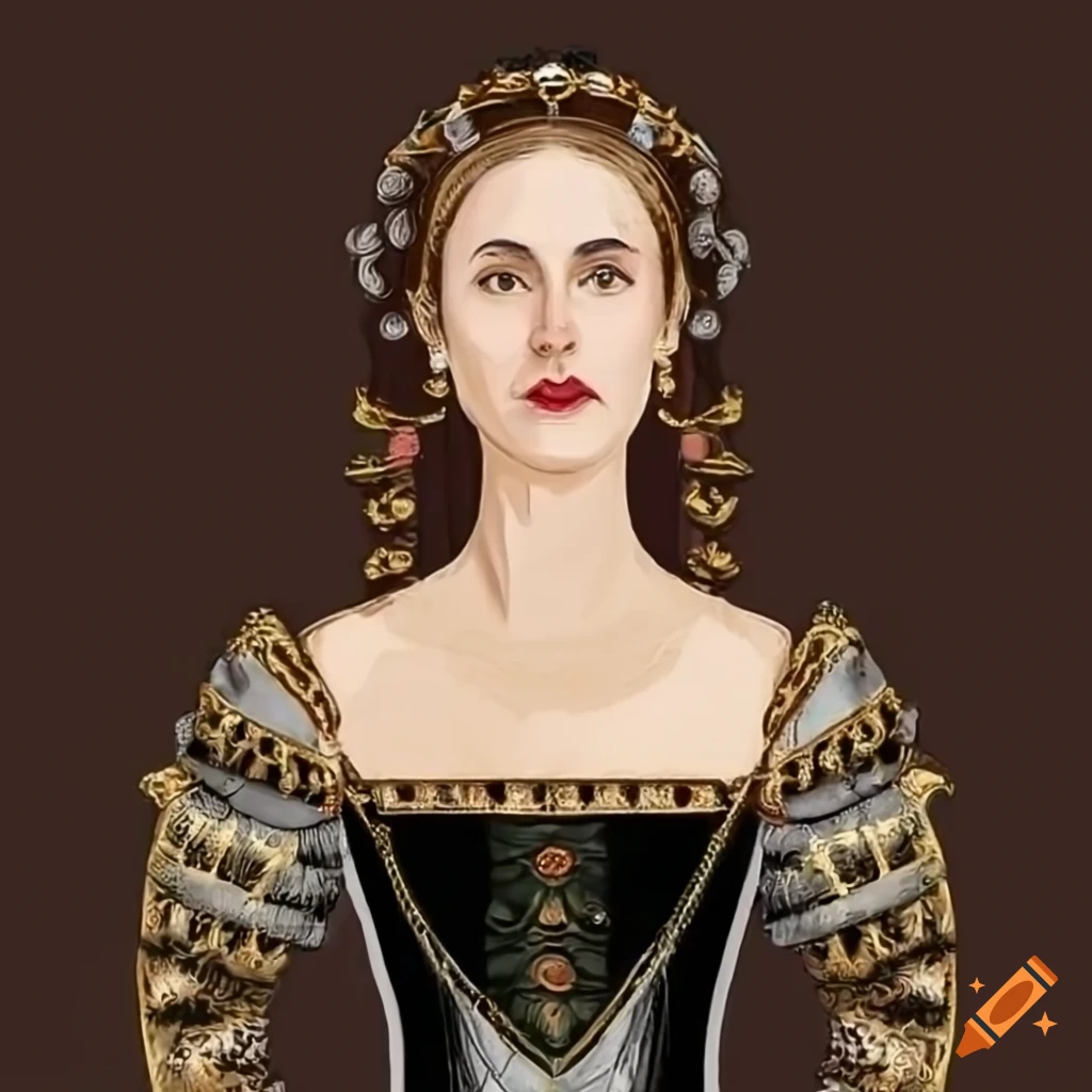 Portrait of a noble lady on Craiyon