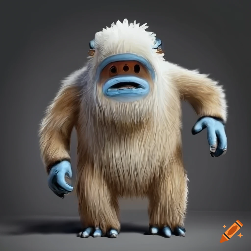 Yeti, intricate layering with stunning high definition and sharp focus ...