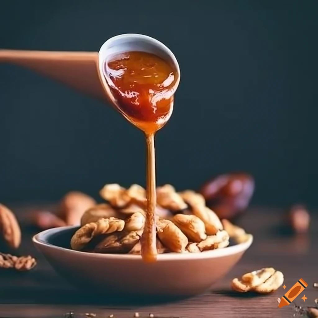 Delicious date jam with crunchy walnuts on Craiyon