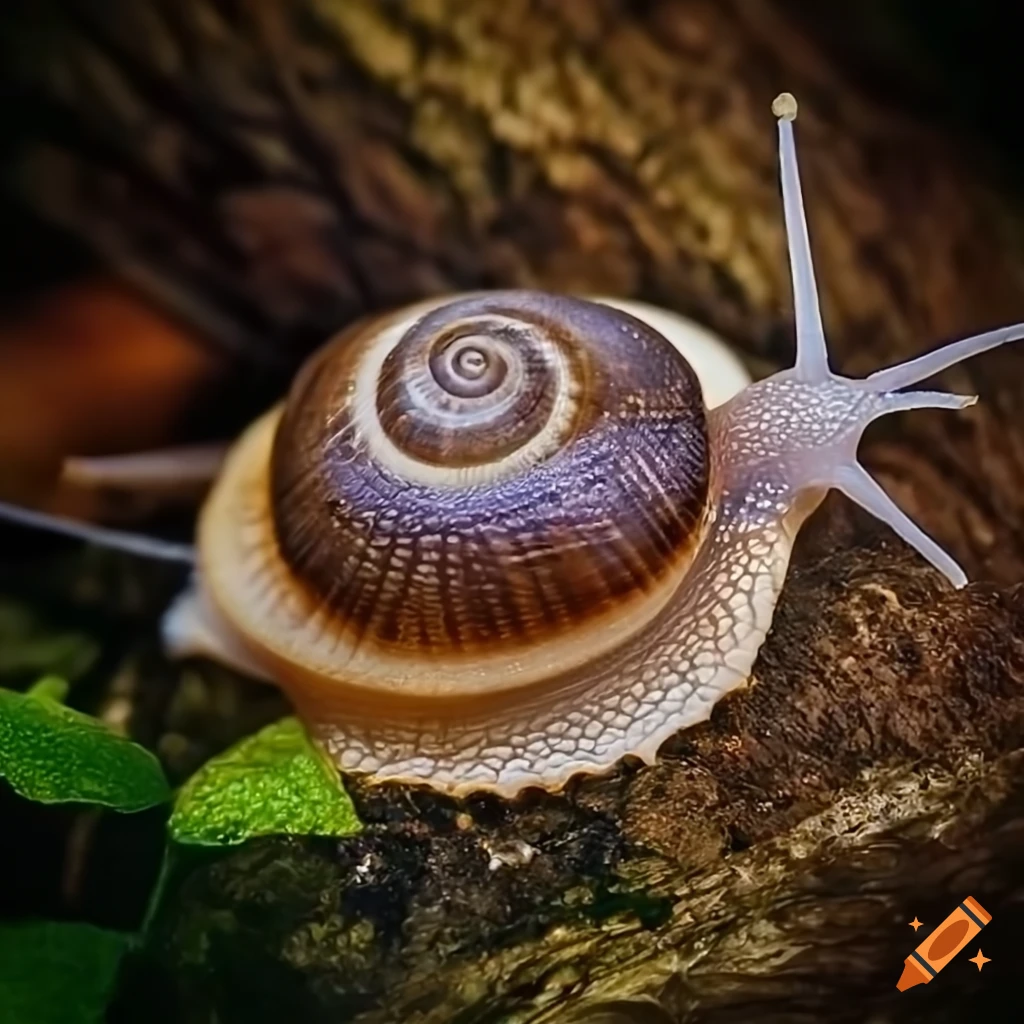 Snail close-up on Craiyon