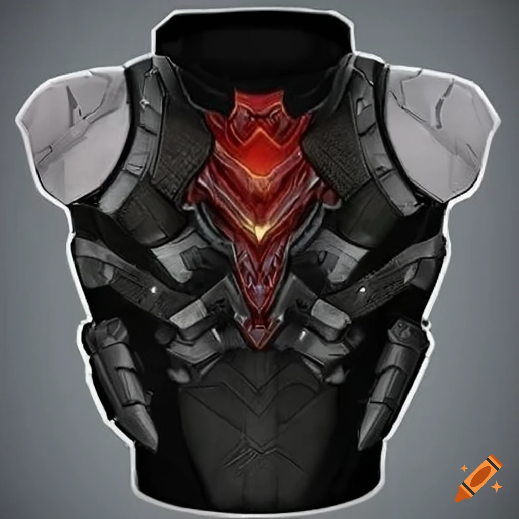 Phoenix themed techno-armor on Craiyon