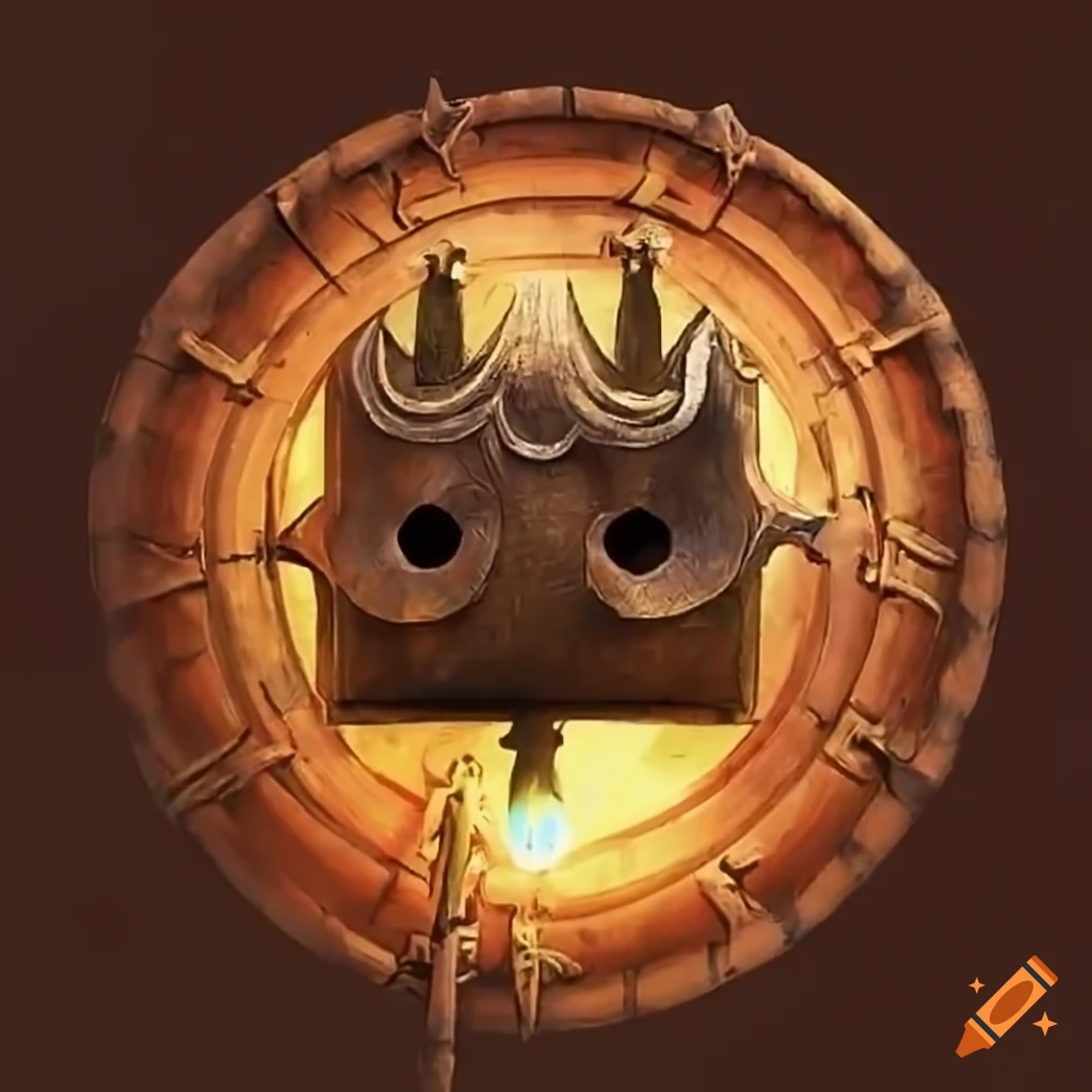 Zelda-themed iron work art piece on Craiyon