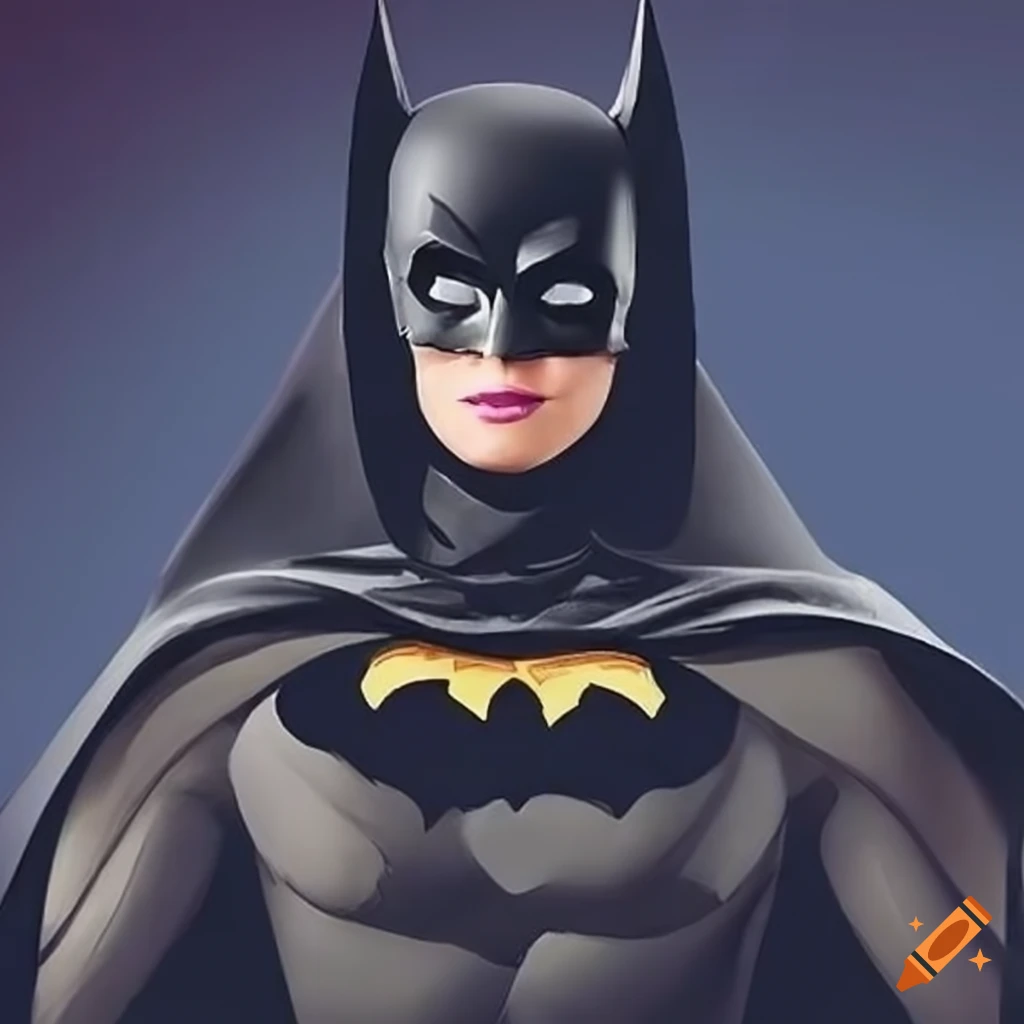 Barbie dressed as batman on Craiyon