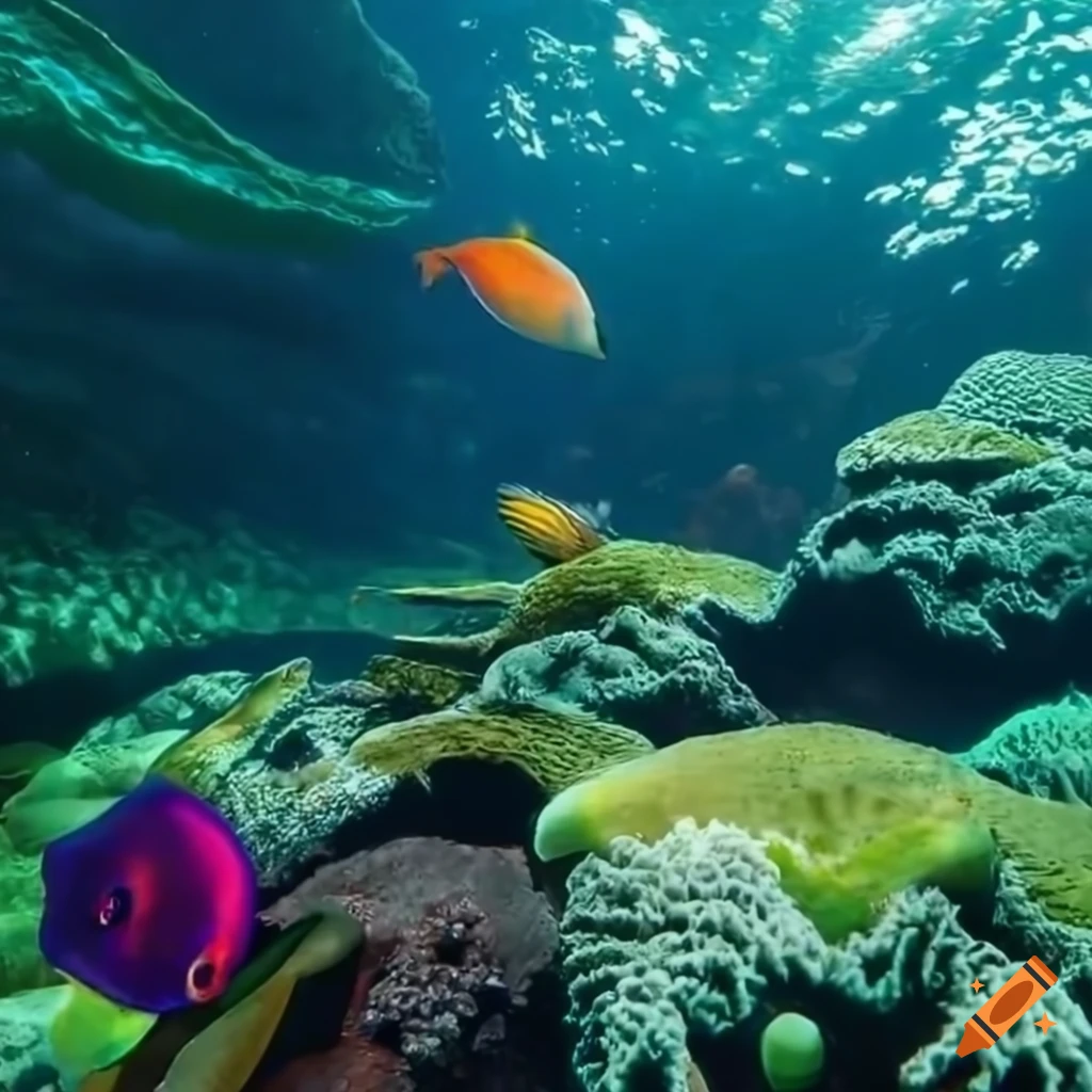 Enchanted underwater realm: Dive into a hidden saltwater lake within a ...