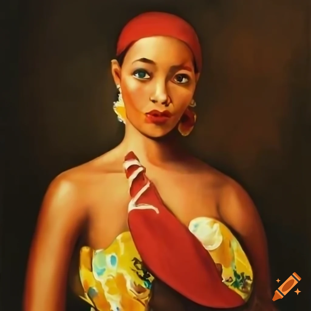 Cuban woman in the style of matisse on Craiyon