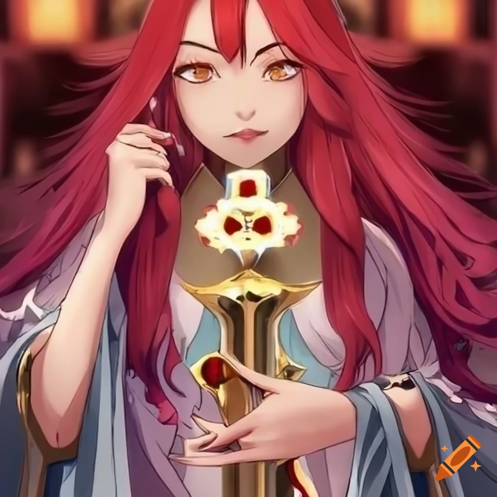 Powerful Catholic high priestess with customizable colors and anime ...