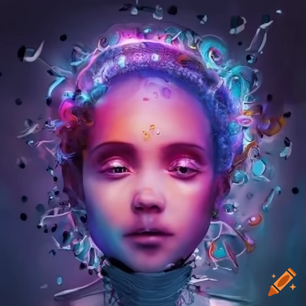 Intricate network of thoughts sparking curiosity on Craiyon